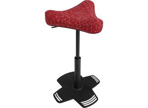 4014296952017 - Stehhilfe SITNESS FALCON mit ergonomisch geformtem Sattelsitz Bezug rot Topstar