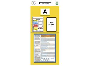 5025480059152 - Regal-Infoboard Einzelmarkierung Bewertung HxB 2000 x 900 mm gelb kaiserkraft