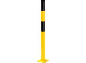 4260563721705 - Rammschutz-Poller Ø 90 mm Wandstärke 36 mm zum Aufdübeln Bodenplatte 200 x 200 mm kaiserkraft