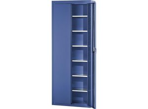 4250633316283 - mauser Magazinschrank ohne Sichtlagerkästen HxBxT 2150 x 680 x 280 mm einfarbig blau