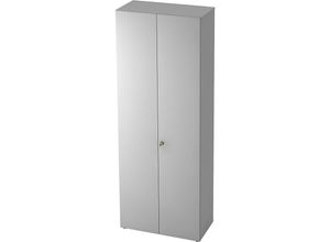 4032062178805 - ANNY-AC - Garderobenschrank mit Akustik-Rückwand 2 Fachböden 1 Kleiderstange lichtgrau kaiserkraft