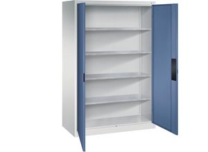 4067521591383 - Werkstatt-Schwerlastschrank Breite 1200 mm Tiefe 600 mm Tür fernblau C+P