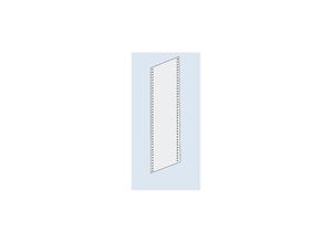 4061753025142 - eurokraft pro Seitenwand-Verkleidung Vollblech Höhe 2000 mm für Tiefe 300 mm lichtgrau