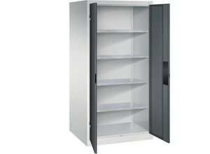 4064615166366 - Werkstatt-Schwerlastschrank Breite 930 mm Tiefe 800 mm Tür anthrazit C+P