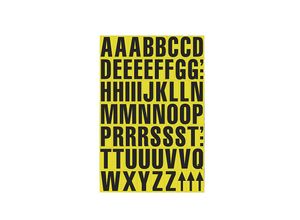 5025360018569 - DIN-A4-Bogen mit Schriftzeichen magnetische Buchstaben VE 2 Stk Untergrund gelb kaiserkraft