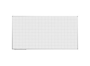 8712752109451 - eurokraft basic Rastertafel weiß lackiert BxH 2000 x 1000 mm Raster 20 x 20   100 x 100 mm