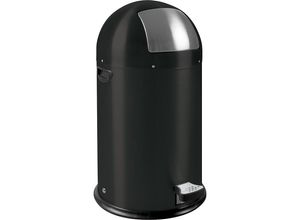 8713631052004 - EKO Push Mülleimer mit Pedal Volumen 33 l HxØ 700 x 350 mm schwarz matt