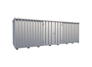 4260145956754 - Schnellbau-Container verzinkt Außen-BxHxT 2100 x 2100 x 6100 mm 2 Flügeltüren lange Seite kaiserkraft