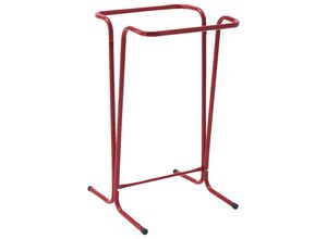 3234640051086 - Müllsackträger Mottez für Müllsäcke mit Volumen 100 110 l stationär B 450 x T 460 x H 750 mm Stahlrohr lackiert rot