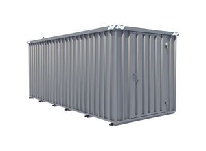4260145950462 - Schnellbau-Container verzinkt Außen-BxHxT 2100 x 2100 x 5100 mm 1 Flügeltür kaiserkraft