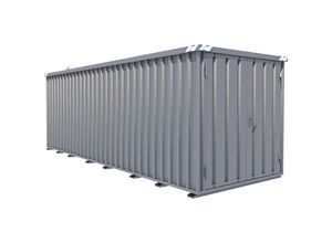 4260145956716 - Schnellbau-Container verzinkt Außen-BxHxT 2100 x 2100 x 6100 mm 2 Flügeltüren kaiserkraft