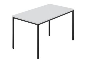 4250709202601 - Rechtecktisch Rundrohr beschichtet BxT 1200 x 800 mm grau   anthrazit kaiserkraft