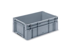 4051513001523 - Euronorm-Stapelbehälter Außen-LxBxH 600 x 400 x 220 mm grau VE 2 Stk kaiserkraft
