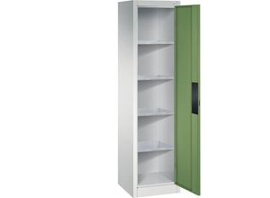 4067521583180 - Werkstatt-Schwerlastschrank Breite 502 mm Tiefe 500 mm Tür resedagrün C+P