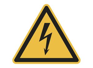 4061466023145 - Warnkennzeichen Warnung vor gefährlicher elektrischer Spannung VE 10 Stk Aluminium Schenkellänge 200 mm kaiserkraft