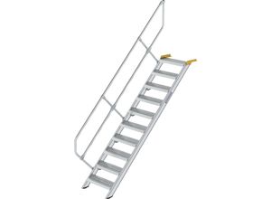 4031405946958 - MUNK Industrietreppe Stahl-Lochblechstufen Stufenbreite 600 mm 10 Stufen