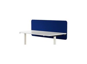 7332835039201 - Akustik-Tischtrennwand Softline Event top montiert HxT 450 x 30 mm Textil Breite 800 mm blau kaiserkraft