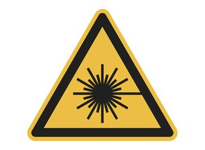 4061466023176 - Warnkennzeichen Warnung vor Laserstrahl VE 10 Stk Aluminium Schenkellänge 200 mm kaiserkraft