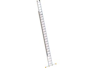 4035209908907 - Seilzugleiter topic 22 Sprossen Aluminiumleiter 2x22 Sprossen zweiteilig ausziehbar Länge 1130 m - Layher