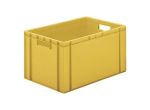 4031022015013 - Euro-Format-Stapelbehälter Wände und Boden geschlossen LxBxH 600 x 400 x 320 mm gelb VE 5 Stk kaiserkraft