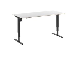 4061753261694 - Schreibtisch Atlanta Trend elektrisch höhenverstellbar gerade BxT 1800 x 800 mm weiß schwarz kaiserkraft