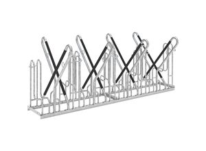 4250366534718 - Anlehnparker WSM 4718 XBF 2-seitig für Reifen bis 64mm 8 Stellplätze B 2160 x T 1270 x H 845 mm