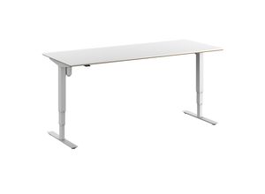 4061753261823 - Schreibtisch Atlanta Trend elektrisch höhenverstellbar gerade BxT 2000 x 800 mm weiß weiß kaiserkraft