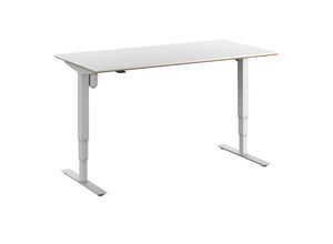 4061753261588 - Schreibtisch Atlanta Trend elektrisch höhenverstellbar gerade BxT 1600 x 800 mm weiß weiß kaiserkraft