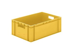 4031022014634 - Euro-Format-Stapelbehälter Wände und Boden geschlossen LxBxH 600 x 400 x 210 mm gelb VE 5 Stk kaiserkraft