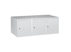 4250618223773 - Aufsatzschrank München 3 Abteile lichtgrau Breite 1200 mm Wolf