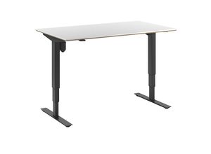 4061753261458 - Schreibtisch Atlanta Trend elektrisch höhenverstellbar gerade BxT 1400 x 800 mm weiß schwarz kaiserkraft