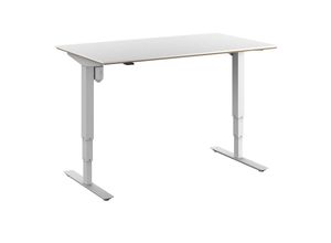 4061753261465 - Schreibtisch Atlanta Trend elektrisch höhenverstellbar gerade BxT 1400 x 800 mm weiß weiß kaiserkraft