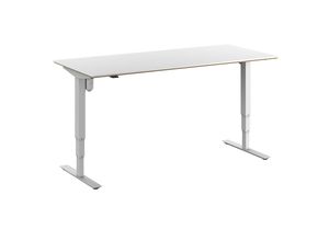 4061753261700 - Schreibtisch Atlanta Trend elektrisch höhenverstellbar gerade BxT 1800 x 800 mm weiß weiß kaiserkraft
