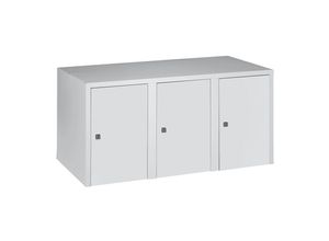 4250618223544 - Aufsatzschrank München 3 Abteile lichtgrau Breite 900 mm Wolf