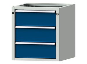 4014641087111 - Unterbauschrank für elektrisch höhenverstellbare Arbeitstische LIFT BxT 570 x 615 mm Höhe 600 mm 3 Schubladen (180 mm hoch) ANKE