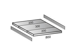 4260035215152 - Fachboden für CLEANA-Steckregal Bodenbreite 800 mm Tiefe 700 mm kaiserkraft