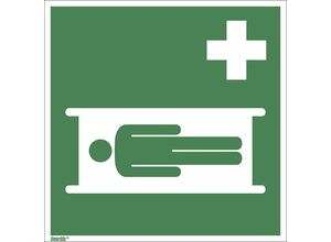 4061466067927 - Rettungszeichen Krankentrage VE 10 Stk Kunststoff 150 x 150 mm kaiserkraft