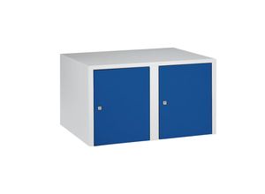 4250618223209 - Aufsatzschrank München 2 Abteile enzianblau Breite 800 mm Wolf