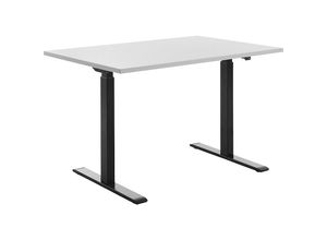 4014296873725 - Sitz-Steh-Schreibtisch E-Table TTS12080SG elektrisch höhenverstellbar 70-120cm (H) 120cmx80cm (BxT) rechteckig lichtgrau   S