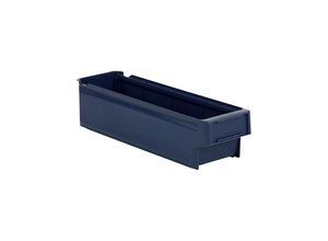 4250686299809 - Regalkasten aus Polypropylen blau LxBxH 400 x 115 x 100 mm VE 24 Stk kaiserkraft