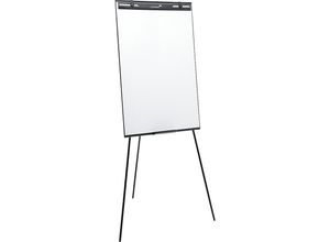 8713797111102 - Flipchart Sketch Easy magnetische Tafel höhenverstellbar Dreibein-Fuß inkl Abschlageschale B 680 x H 1050 mm schwarz-weiß
