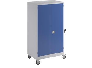 8697653675734 - Fahrschrank HxBxT 1680 x 920 x 610 mm enzianblau RAL 5010 kaiserkraft