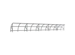 4250366541037 - WSM Fahrradüberdachung aus Polycarbonat BxT 20550 x 2100 mm anthrazitgrau RAL 7016
