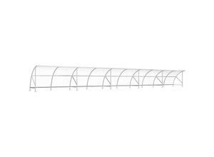 4250366541020 - WSM Fahrradüberdachung aus Polycarbonat BxT 20550 x 2100 mm silber