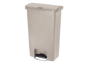 0086876223927 - Slim Jim Step-On Tretabfalleim beige 50 Liter Kunstst 0086876223927 Rubbermaid