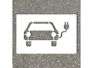 4260698940446 - Bodenschablone E-Auto-Ladestation Kunststoff kaiserkraft
