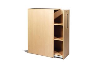 5905745101348 - Hoch-Auszugschrank Seattle HxBxT 1250 x 400 x 800 mm rechts Birke kaiserkraft