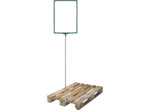 4004165006255 - Palettenfahne mit Plakatrahmen für Format DIN A3 grün kaiserkraft