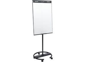 8713797111119 - Mobiles Flipchart Sketch Easy magnetische Tafel Rundfuß inkl Abschlageschale B 680 x H 1050 mm schwarz-weiß