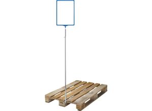 4004165006279 - Palettenfahne mit Plakatrahmen für Format DIN A3 blau kaiserkraft